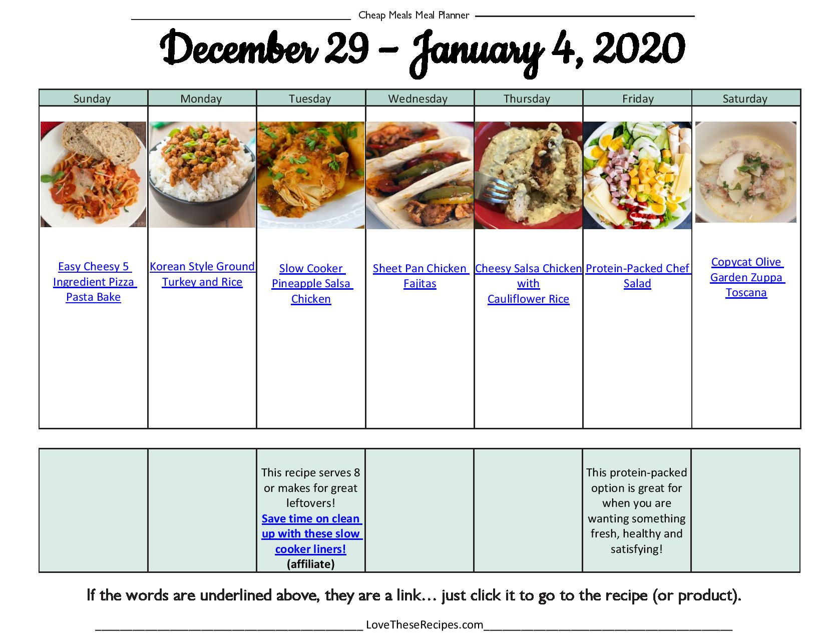 Cheap Meal Plan Updated Weekly Love These Recipes Cheap Meal Plan Updated Weekly Love These Recipes