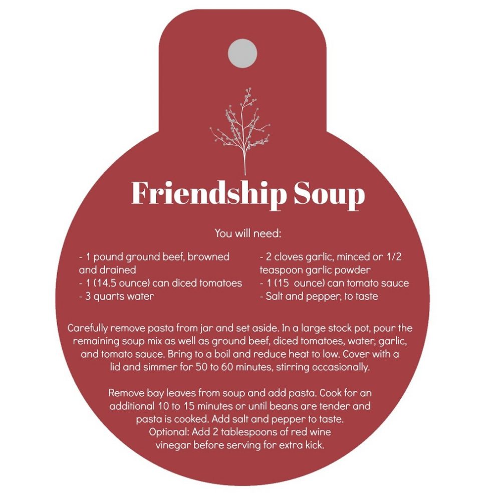 Friendship Soup: DIY Gift in a Jar (With Free Printable Gift Tags ...