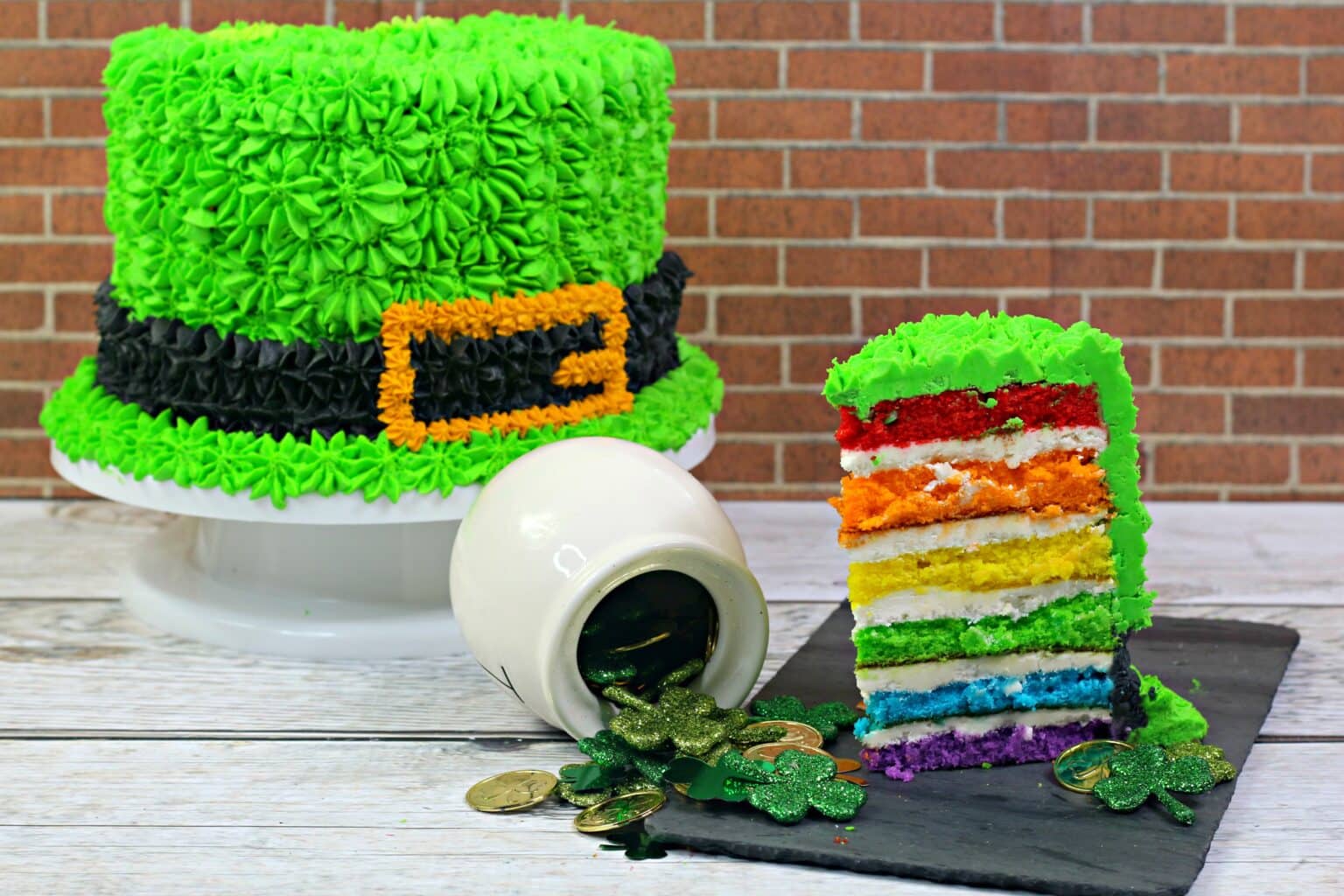 Delicious St Patrick's Day Rainbow Cake - Love These Recipes
