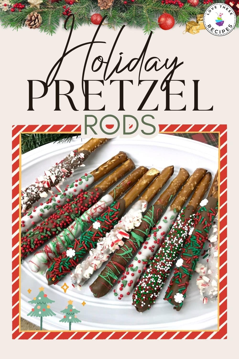 Pretzel Rods for the Holidays